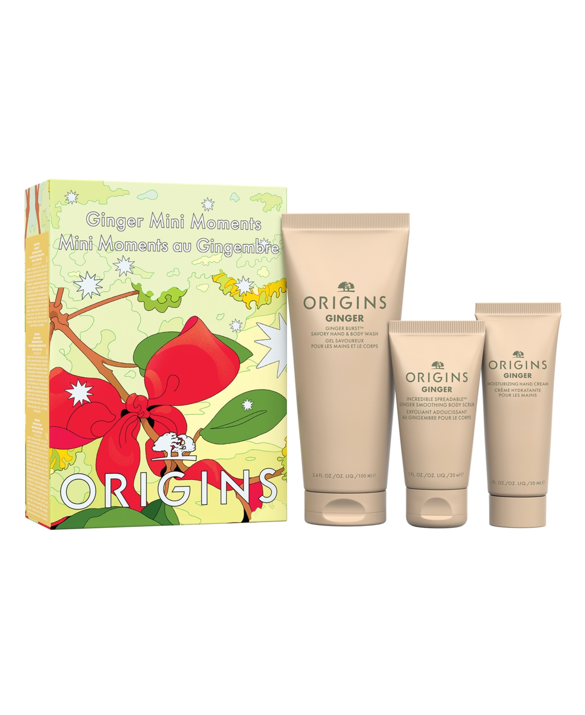 Click here for Origins 3-Piece Ginger Mini Moments Hand & Body Ca... prices