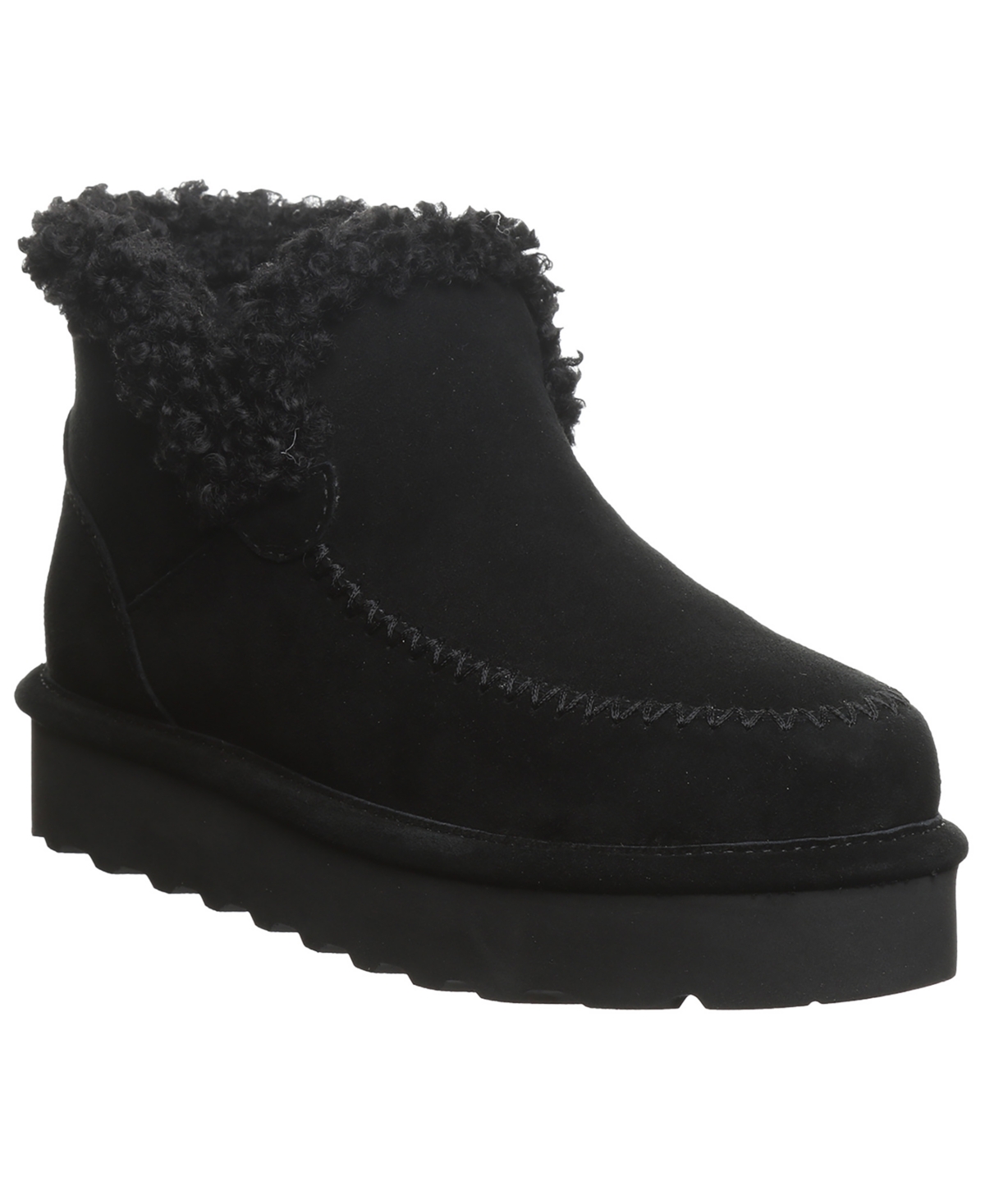 Click here for Bearpaw Womens Maeve Platform Slip-On Booties - Bl... prices