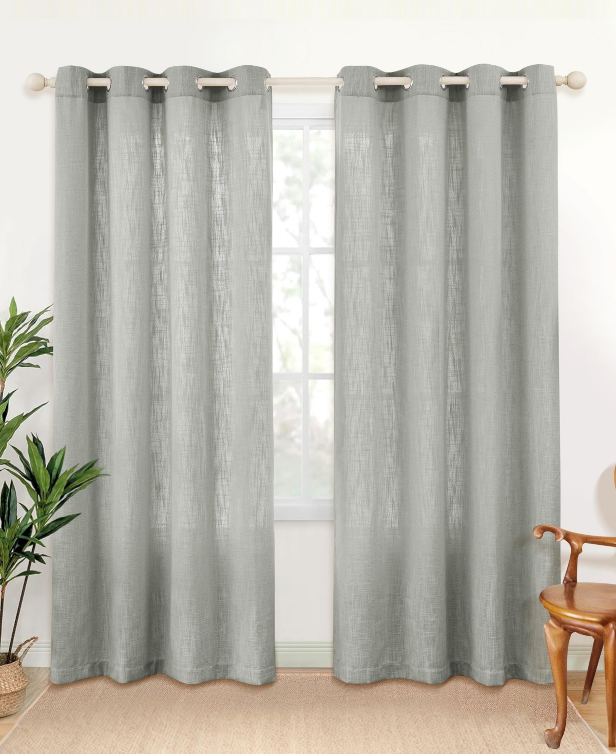 Click here for Linen Blend Privacy and Light Filtering Texture Gr... prices