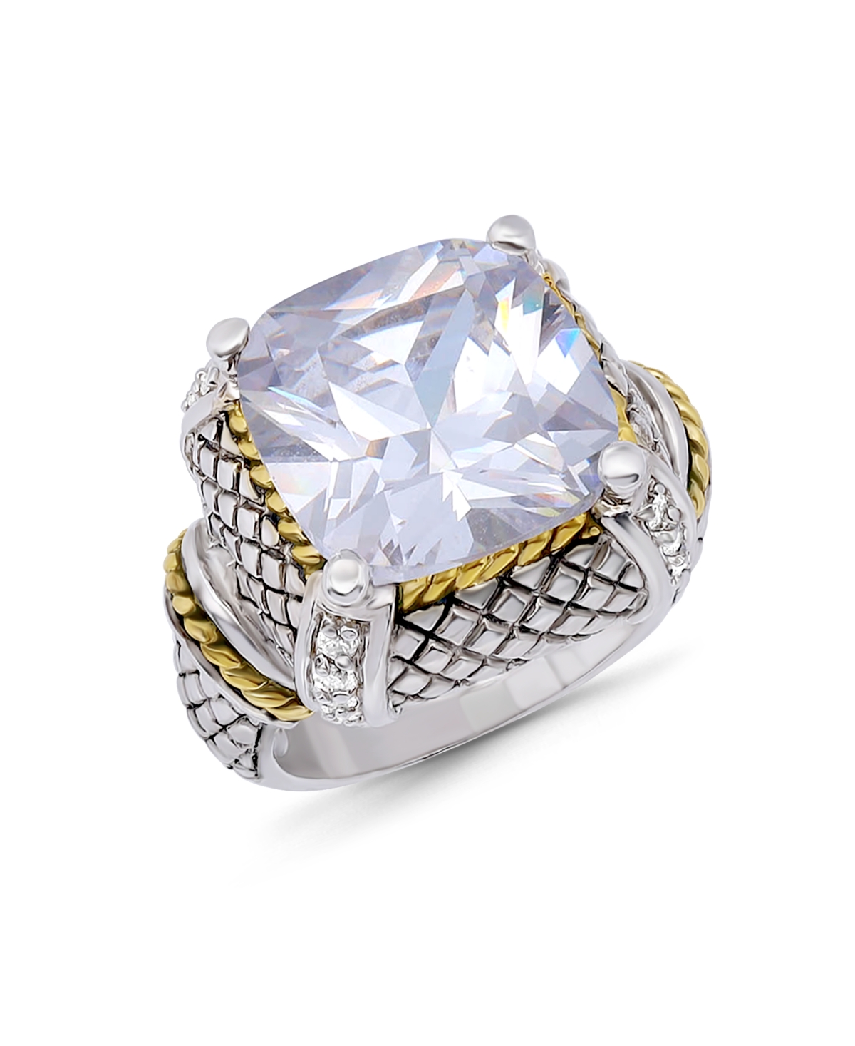 Click here for Macys Cushion Cut Cubic Zirconia Oxidized Accents... prices