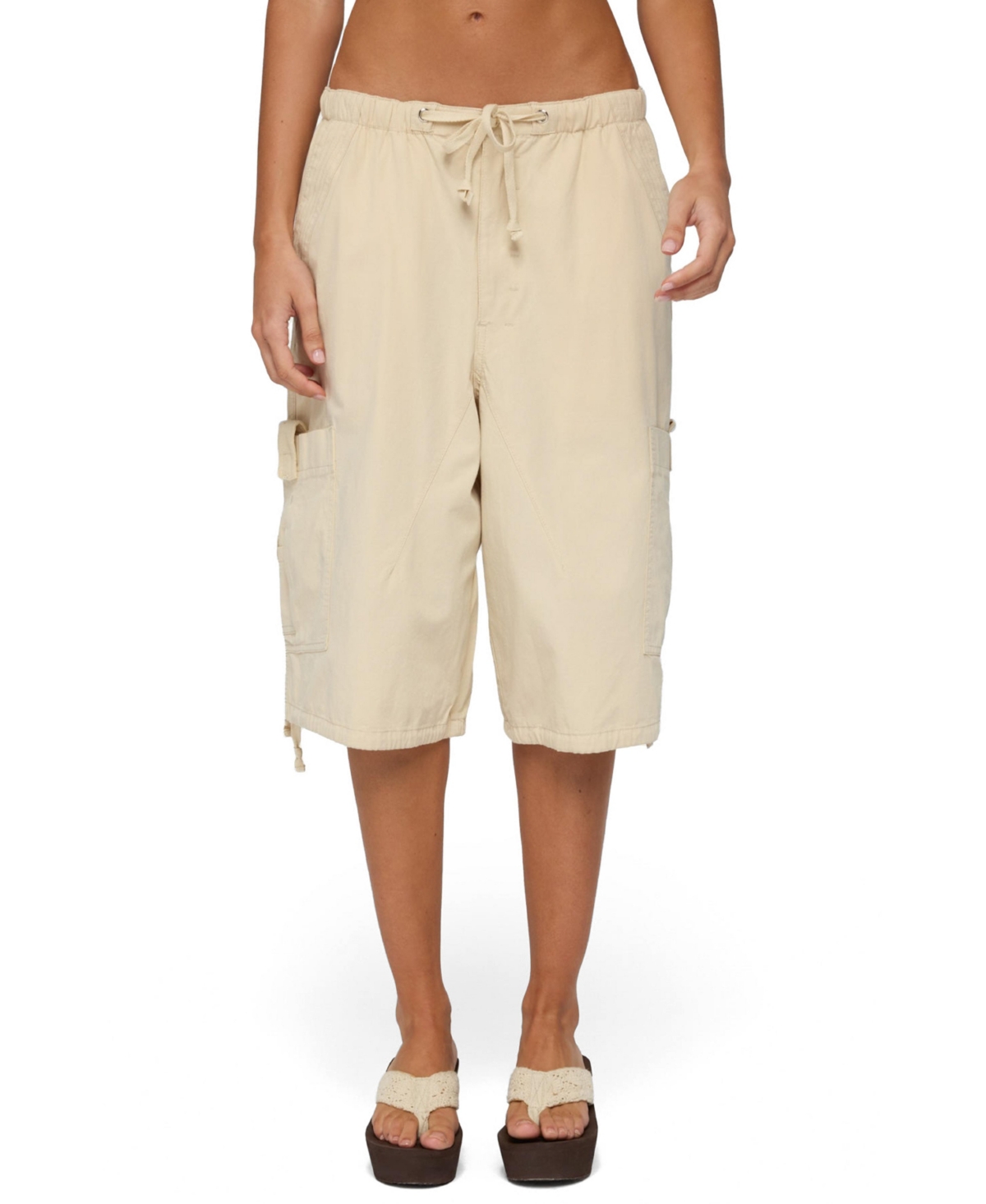 Click here for Edikted Womens Pull-On Cargo Bermuda Shorts  13 In... prices