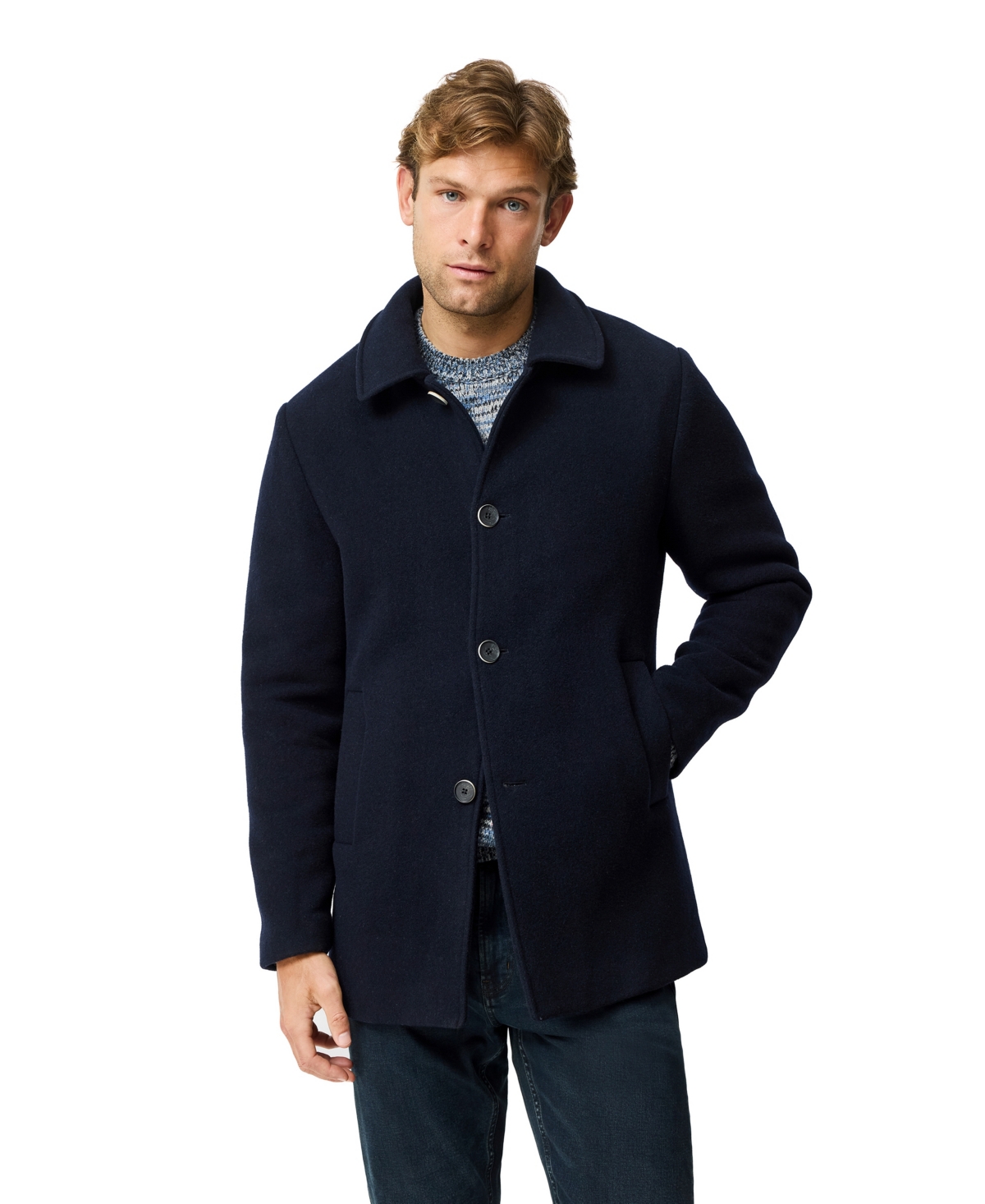 Click here for Rodd & Gunn Mens Garston Wool Coat - Midnight prices
