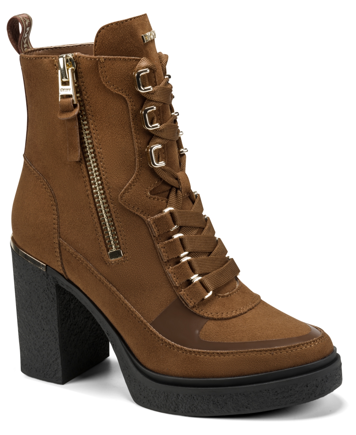 Click here for Dkny Womens Toia Lace-Up Platform Booties - Walnut prices