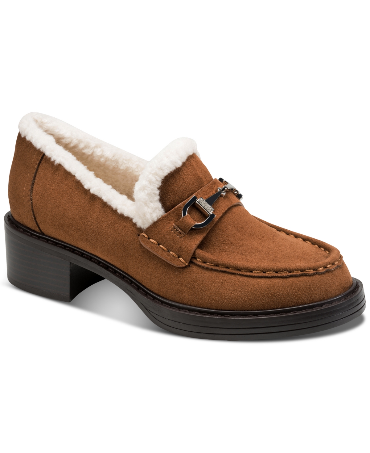 Click here for Dkny Womens Caroline Heeled Slip-On Loafers - Waln... prices