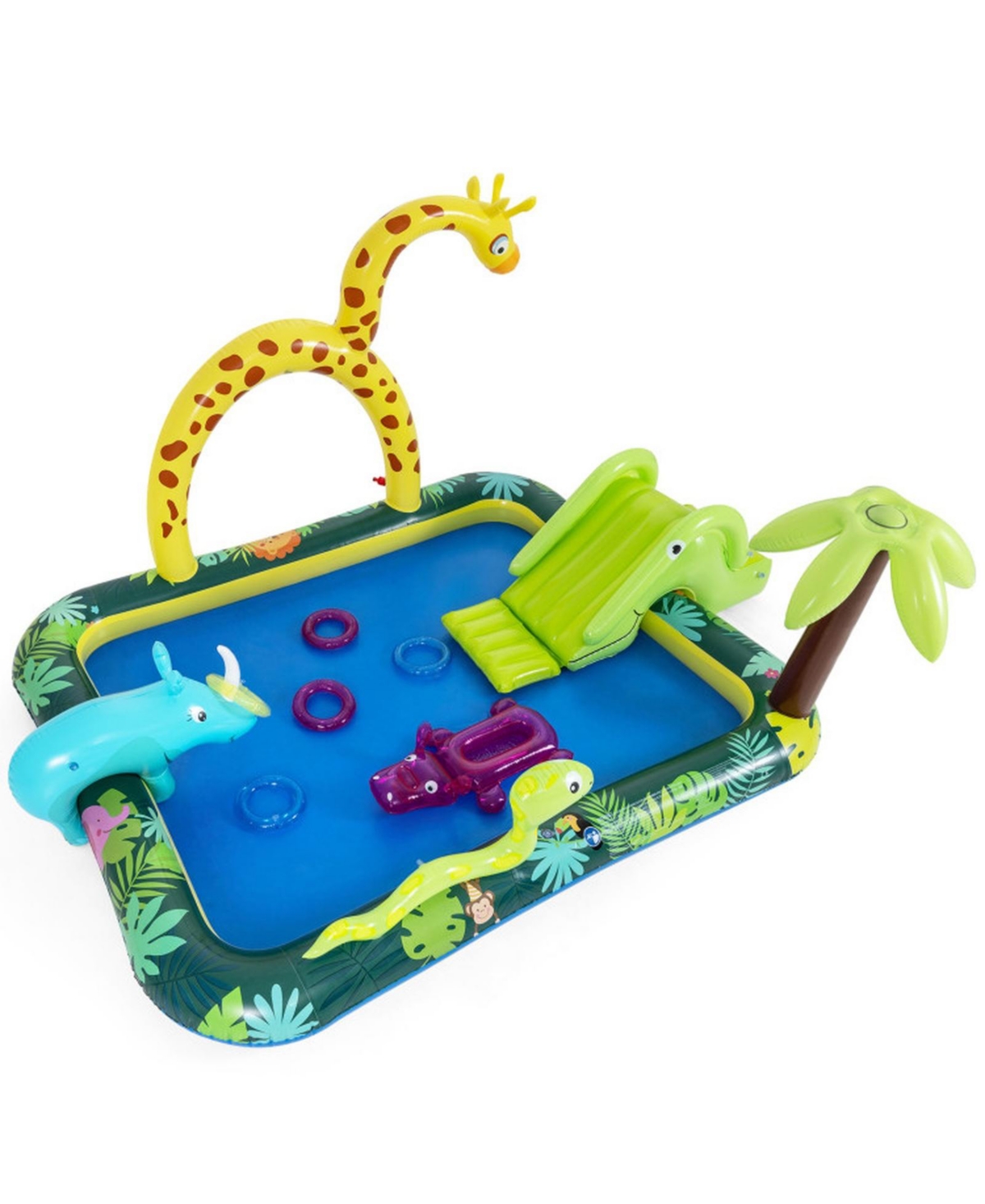 Click here for Hongge Jungle Animal Inflatable Spray Pool Play Ce... prices