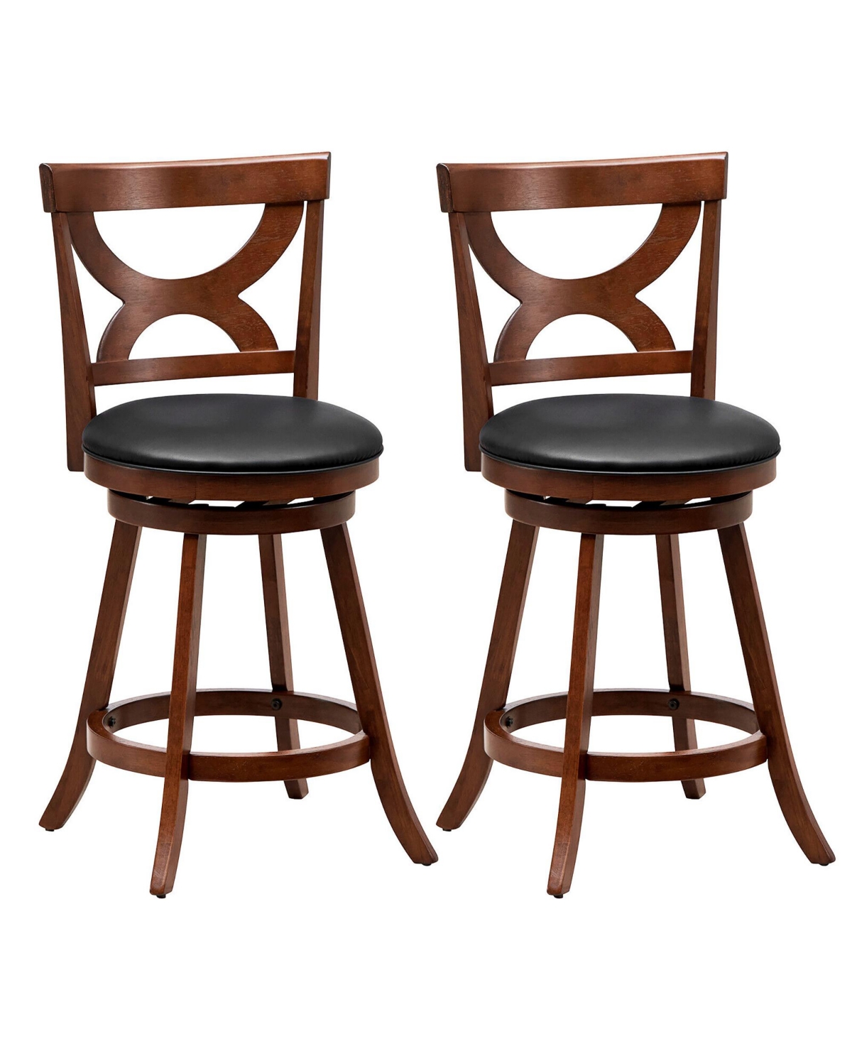 Click here for Gymax 2 Piece 24 Bar Stools 360degree(s) Swivel Co... prices