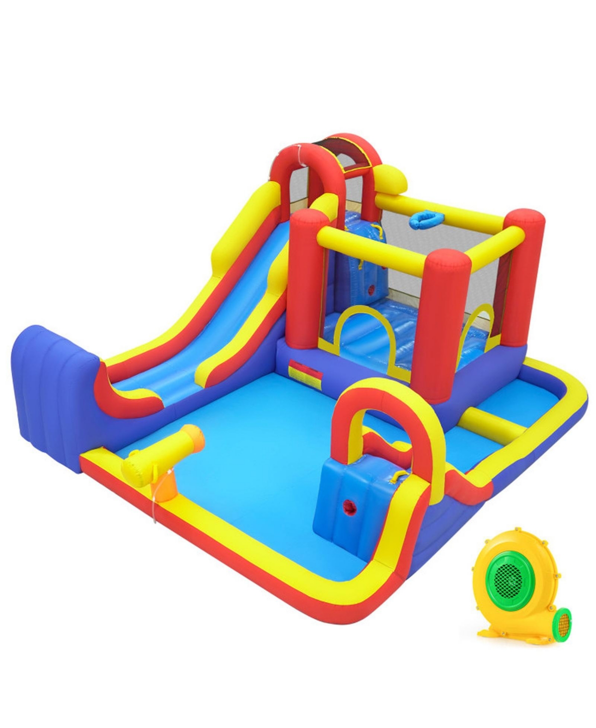 Click here for Hongge 7-in-1 Outdoor Bounce House with Dual Slide... prices