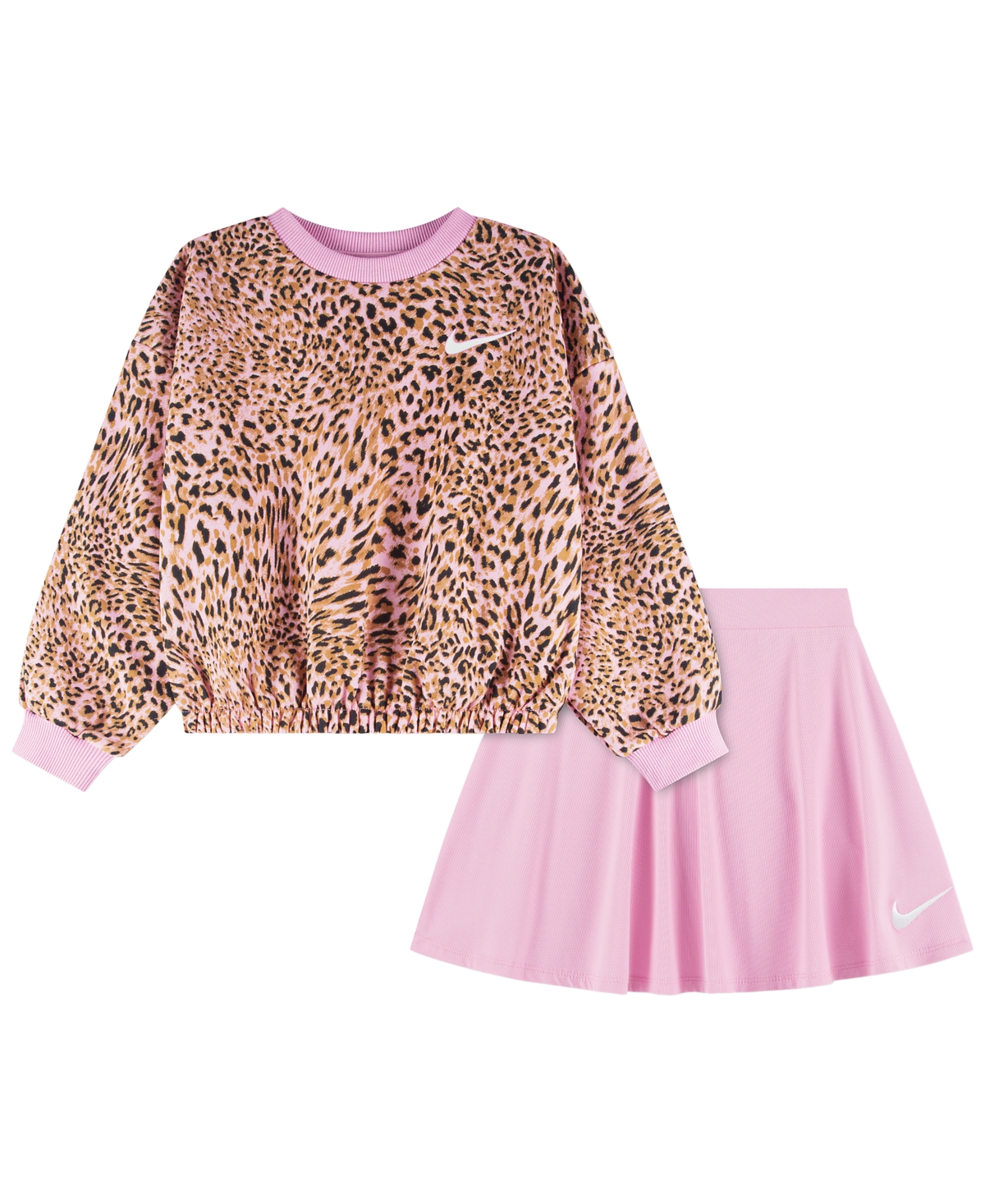 Click here for Nike Girls 4-6X Allover Printed Top and Skirt  2-P... prices