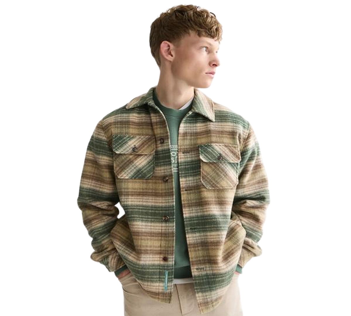 Click here for Scotch & Soda Mens Checked Overshirt Jacket - Dark... prices