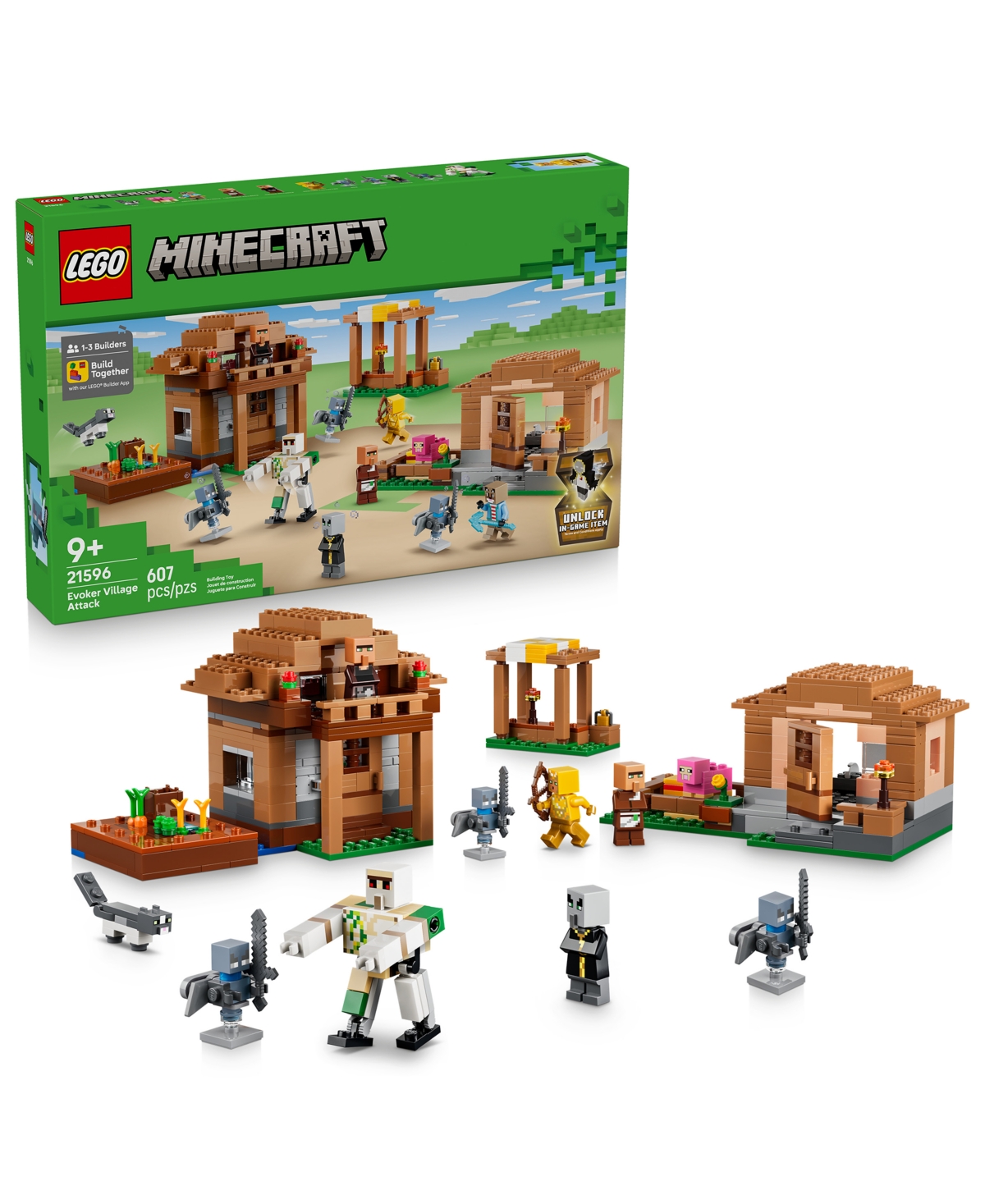 Click here for Lego Minecraft Evoker Village Attack 21596 607-Pie... prices