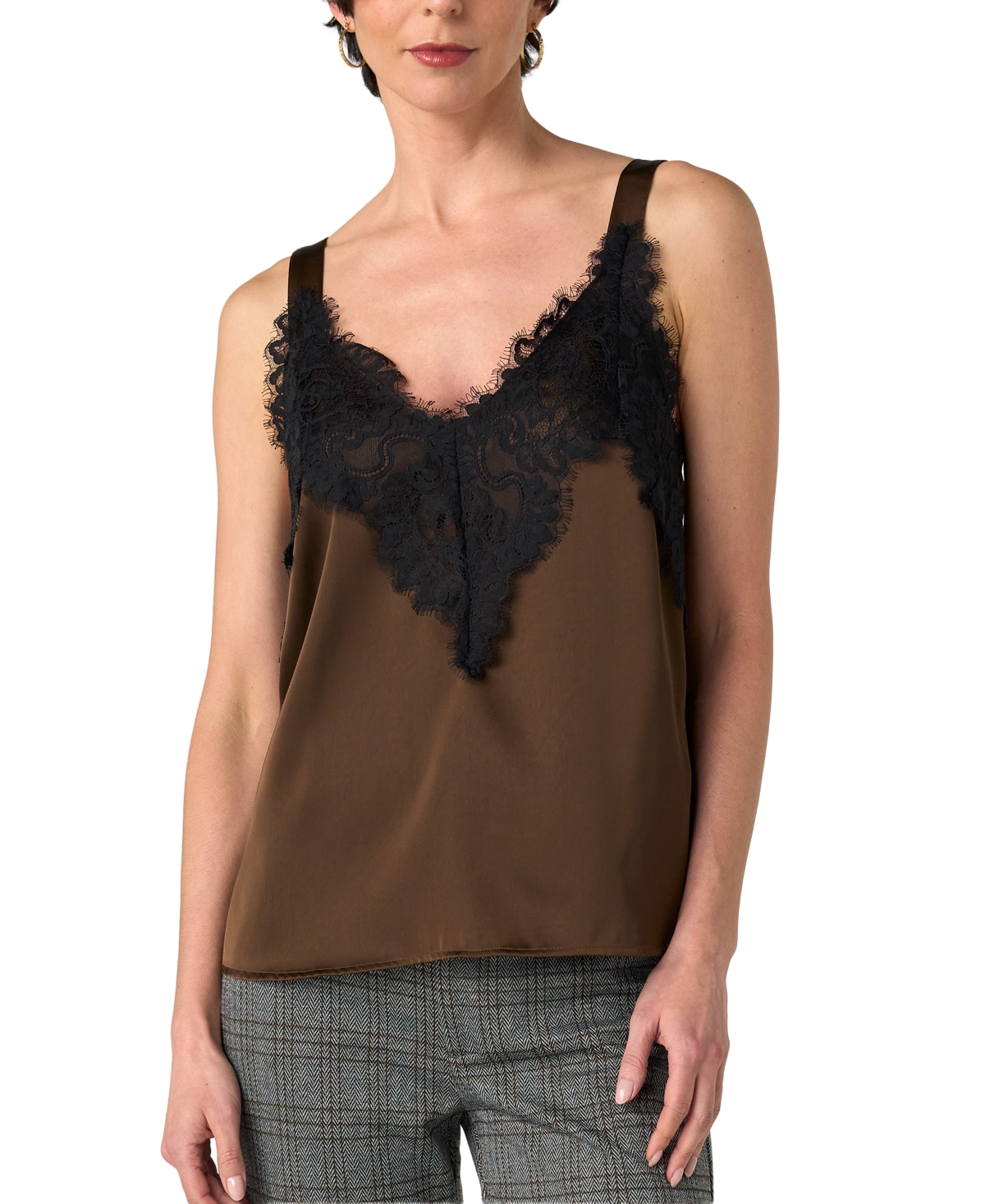 Click here for Liverpool Los Angeles Petite Lace V-Neck Camisole... prices
