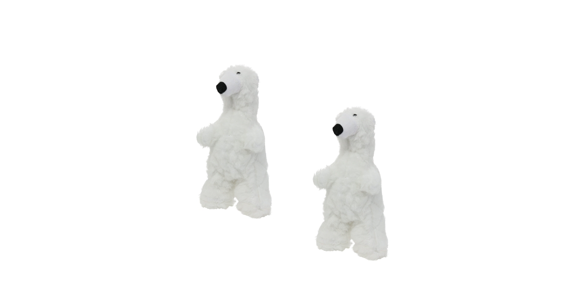Click here for Mighty Jr Arctic Polar Bear 2 Pack  Durable Plush... prices