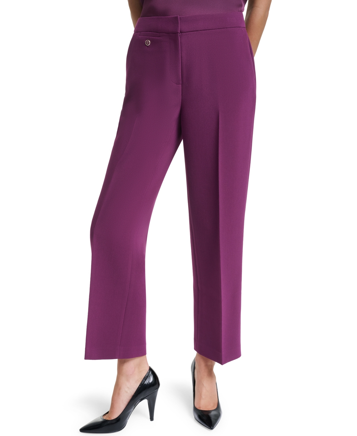 Click here for Karl Lagerfeld Paris Petite Mid-Rise Boot Cut Pant... prices