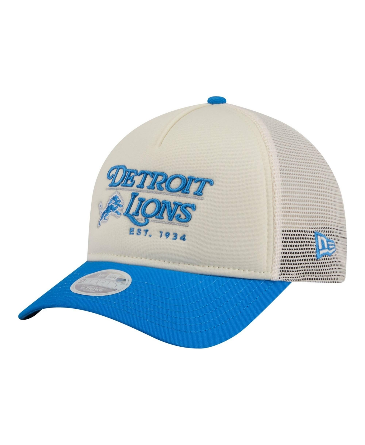 Click here for New Era Womens Cream/Blue Detroit Lions Retro A-Fr... prices