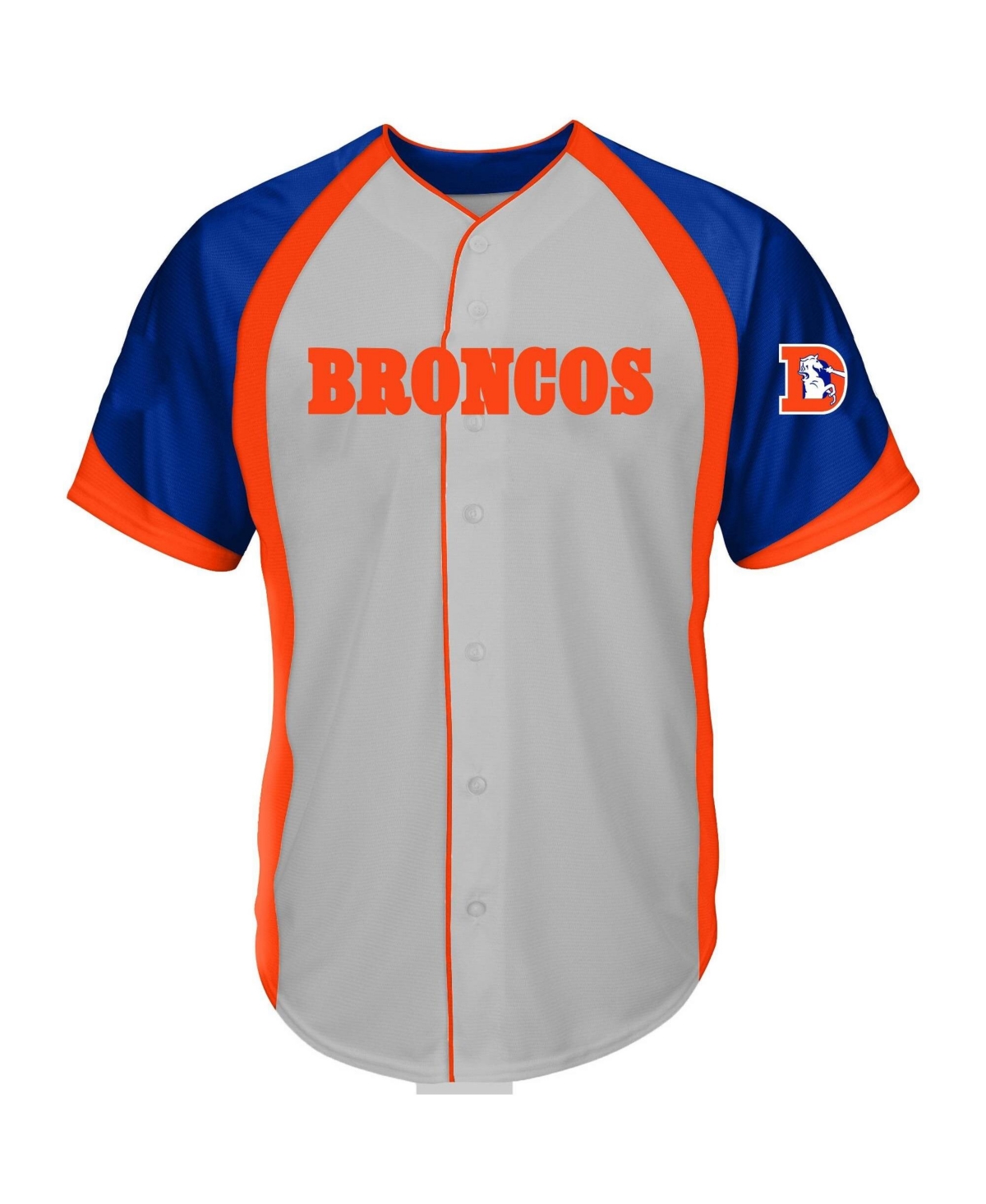 Click here for Profile Mens Gray Denver Broncos Big Tall Button-U... prices