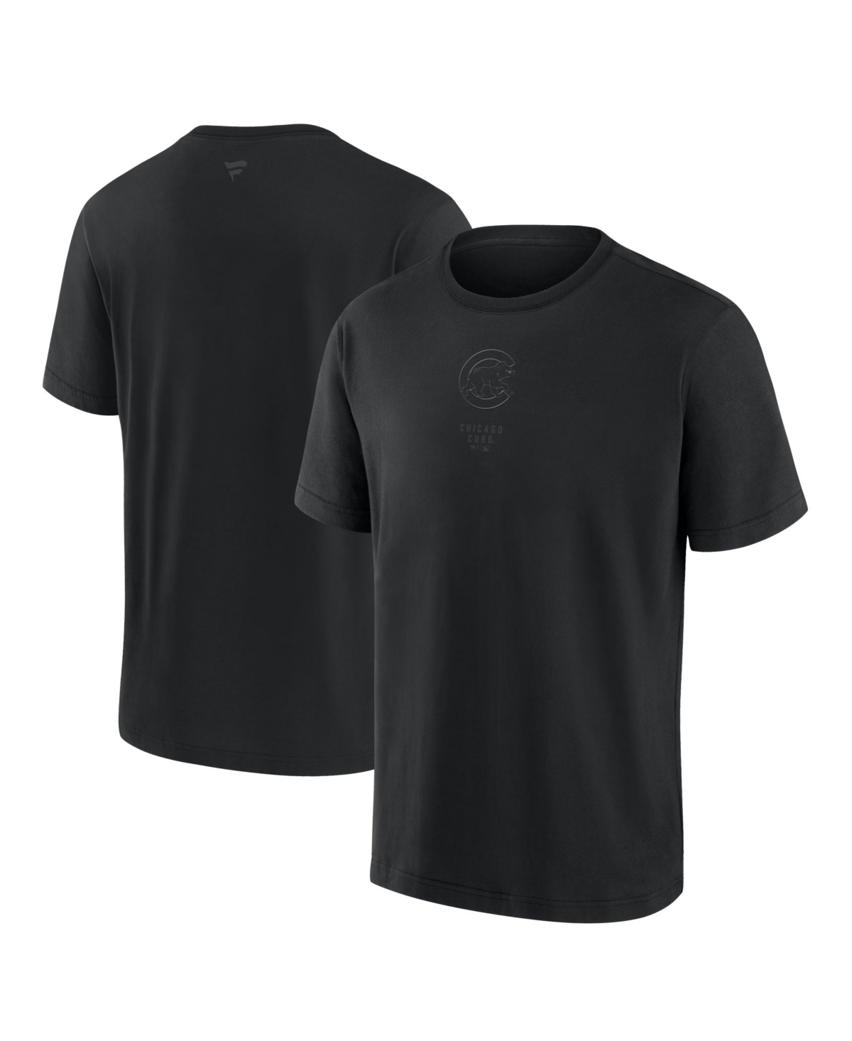 Click here for Fanatics Mens Chicago Cubs Black Out Heavyweight T... prices