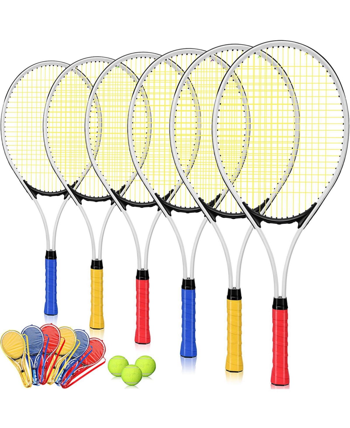 Click here for Aofar 6 Tennis Rackets Set For Adult Beginner With... prices