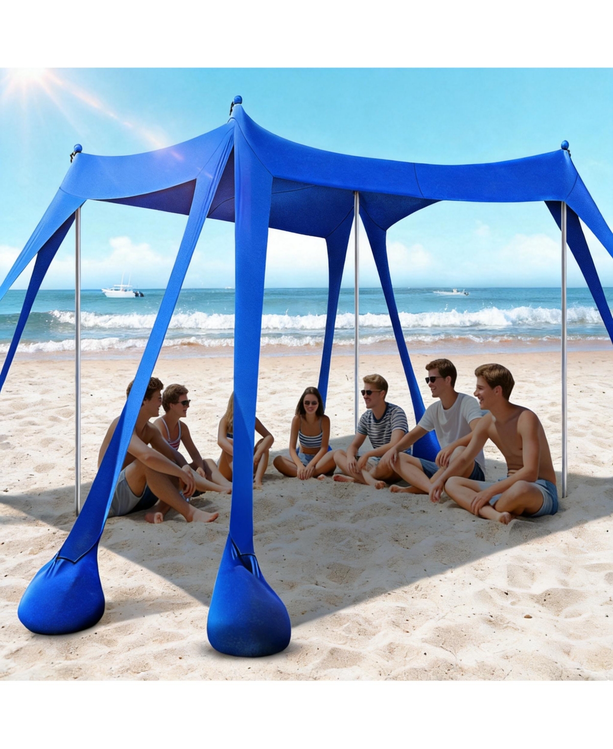 Click here for Aofar Beach Tent Sun Shelter Uv Protection Sandbag... prices