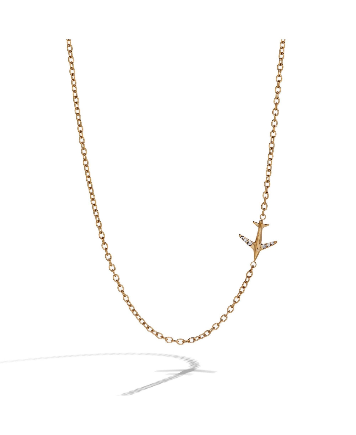 Click here for Alex and Ani Airplane Inline Necklace - Gold prices