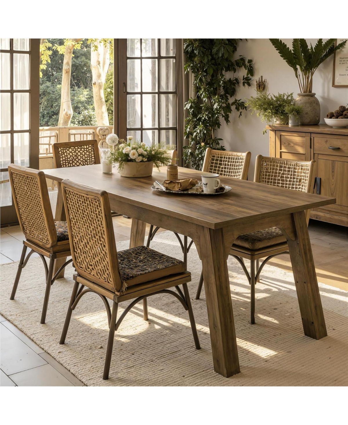Click here for Tribesigns Rectangular Dining Table  Modern Kitche... prices