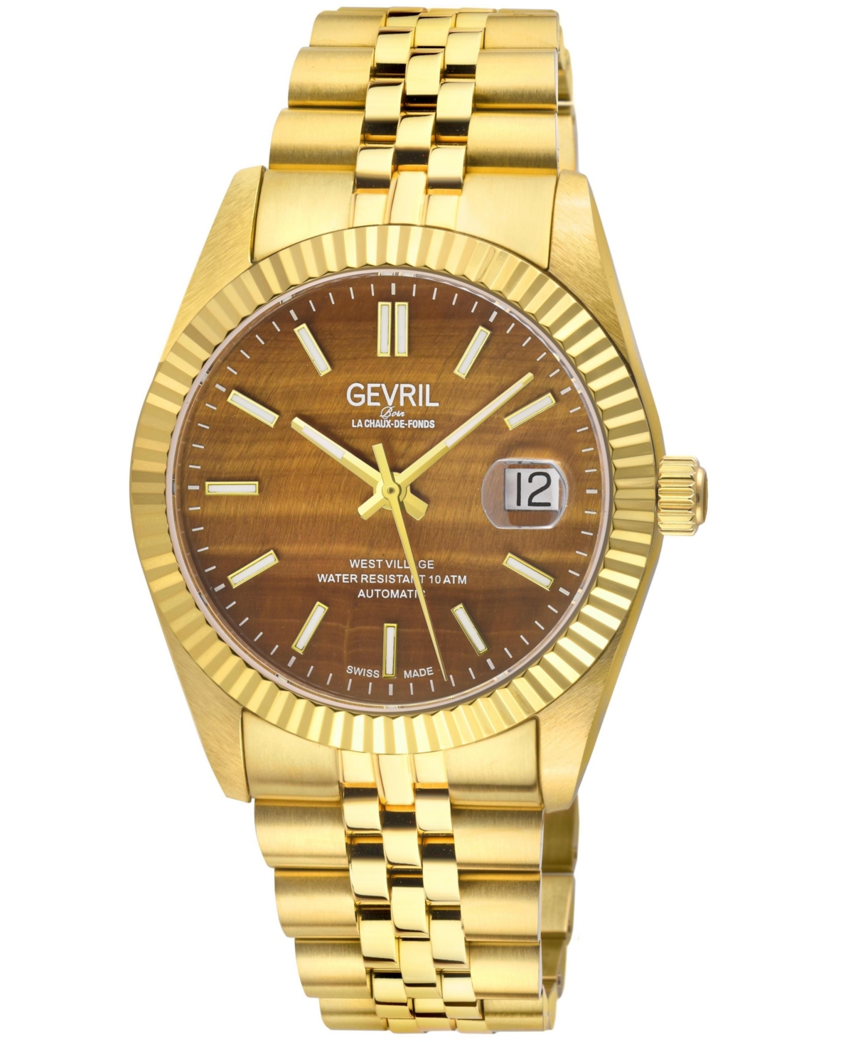 Click here for Gevril Mens Swiss Made West Village Swiss Automati... prices