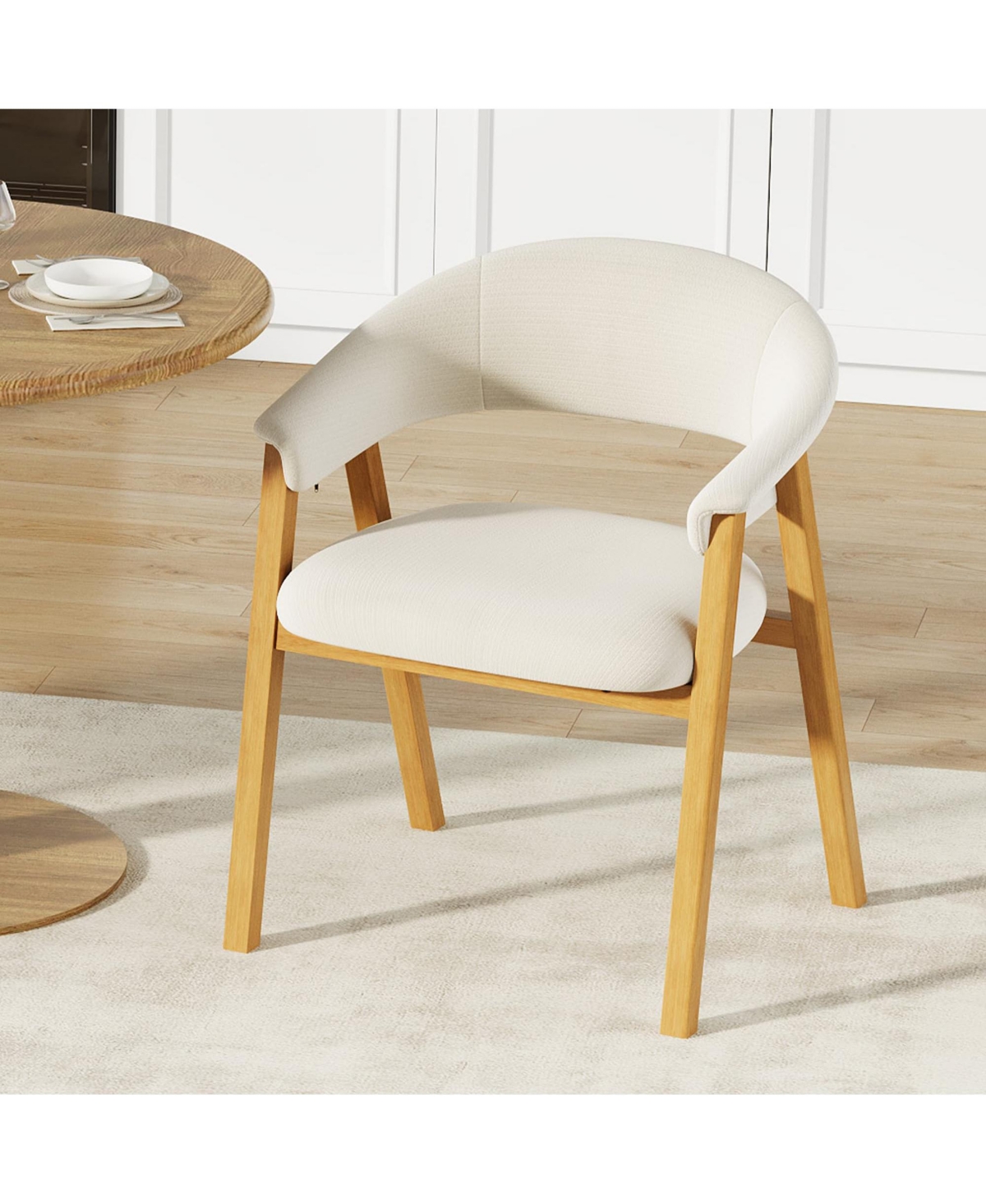 Click here for homfan Upholstered Dining Chairs with Arms  Chenil... prices