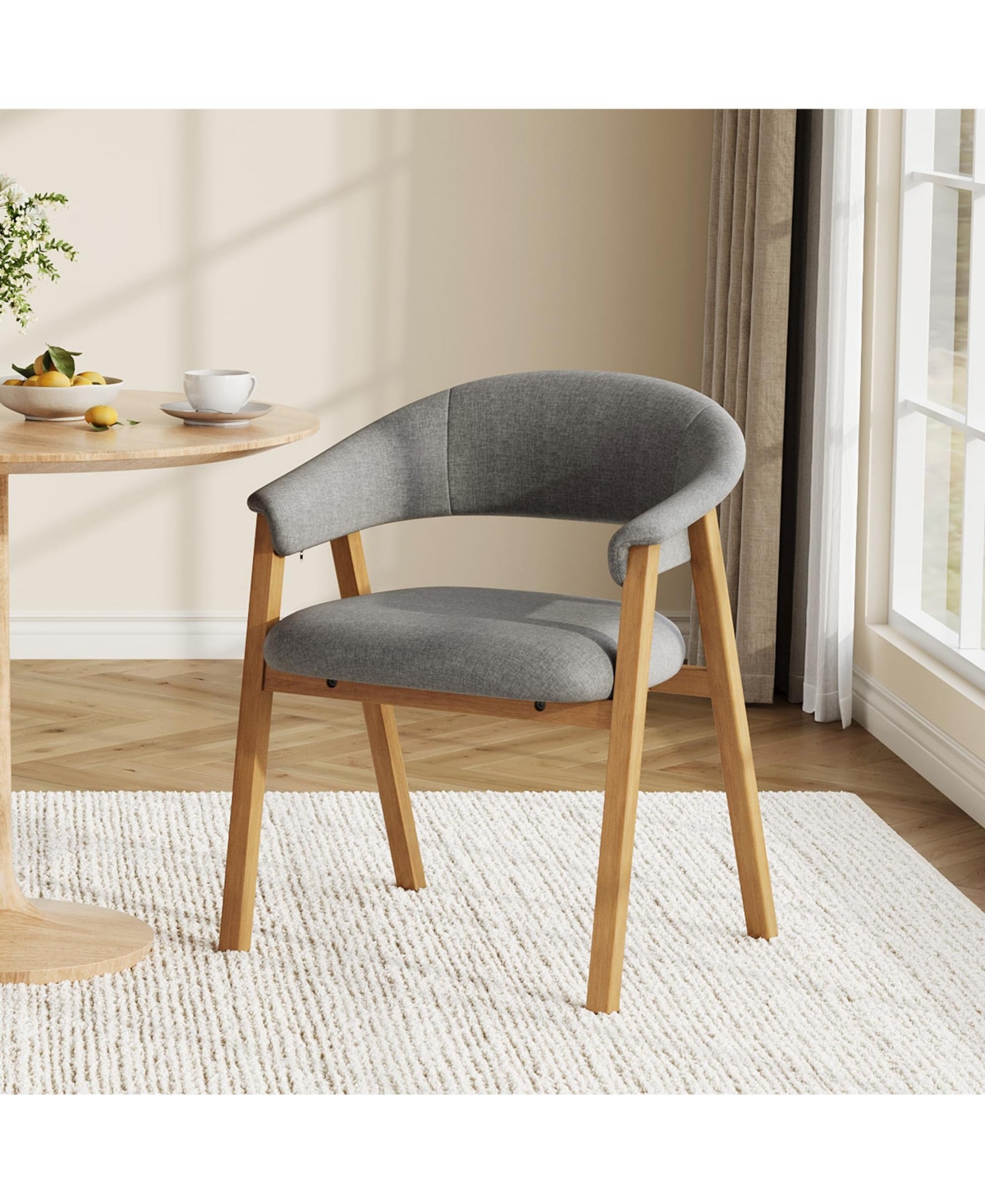 Click here for homfan Upholstered Dining Chairs with Arms  Chenil... prices
