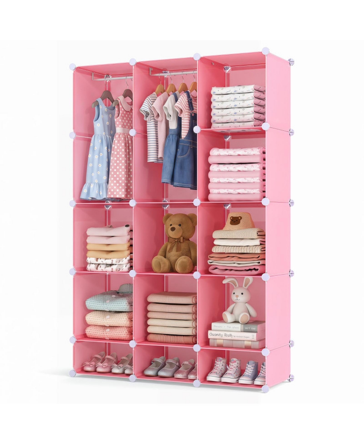 Click here for Hongge Modular Kids Wardrobe Closet Organizer with... prices