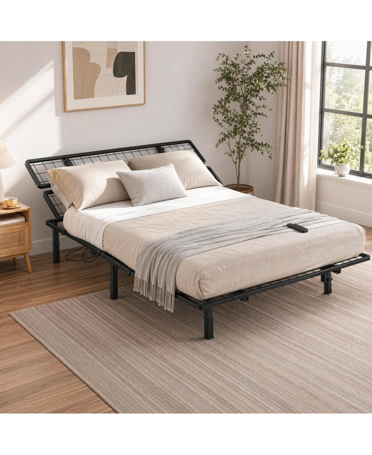 Click here for gaomon Electric Bed Frame with Remote  Adjustable... prices