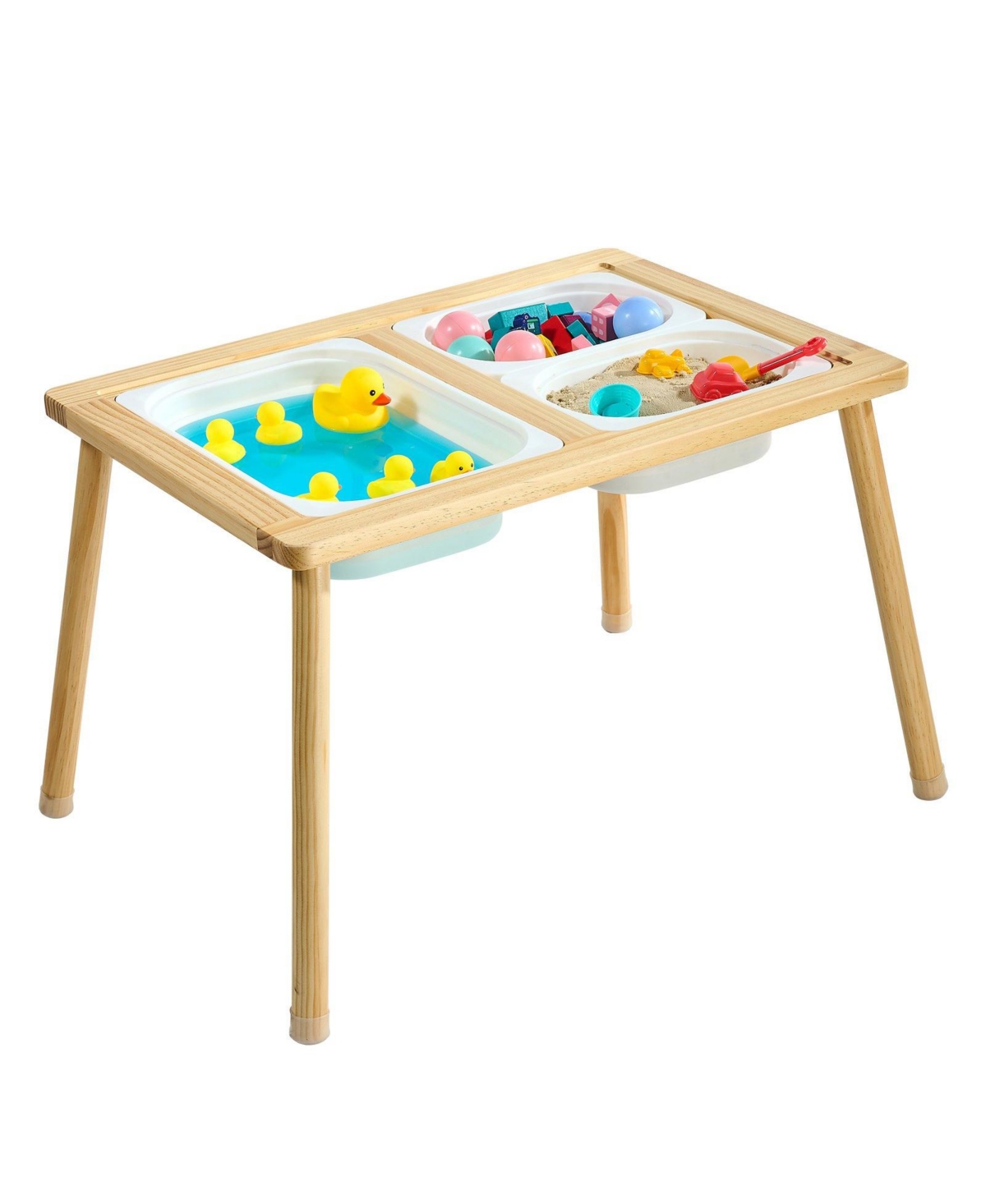 Click here for Hongge Reversible Wooden Sensory-Play Activity Tab... prices