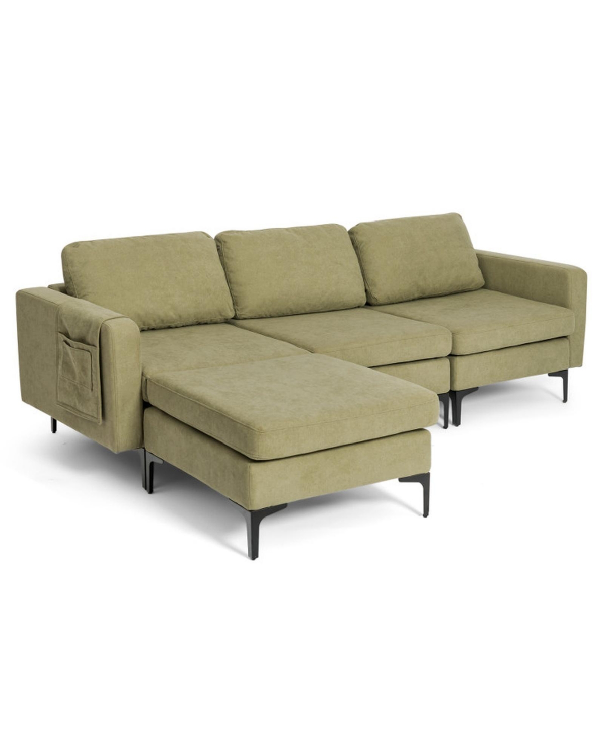 Click here for Gouun Modular 94 Inch L-Shape Sectional Sofa Rever... prices