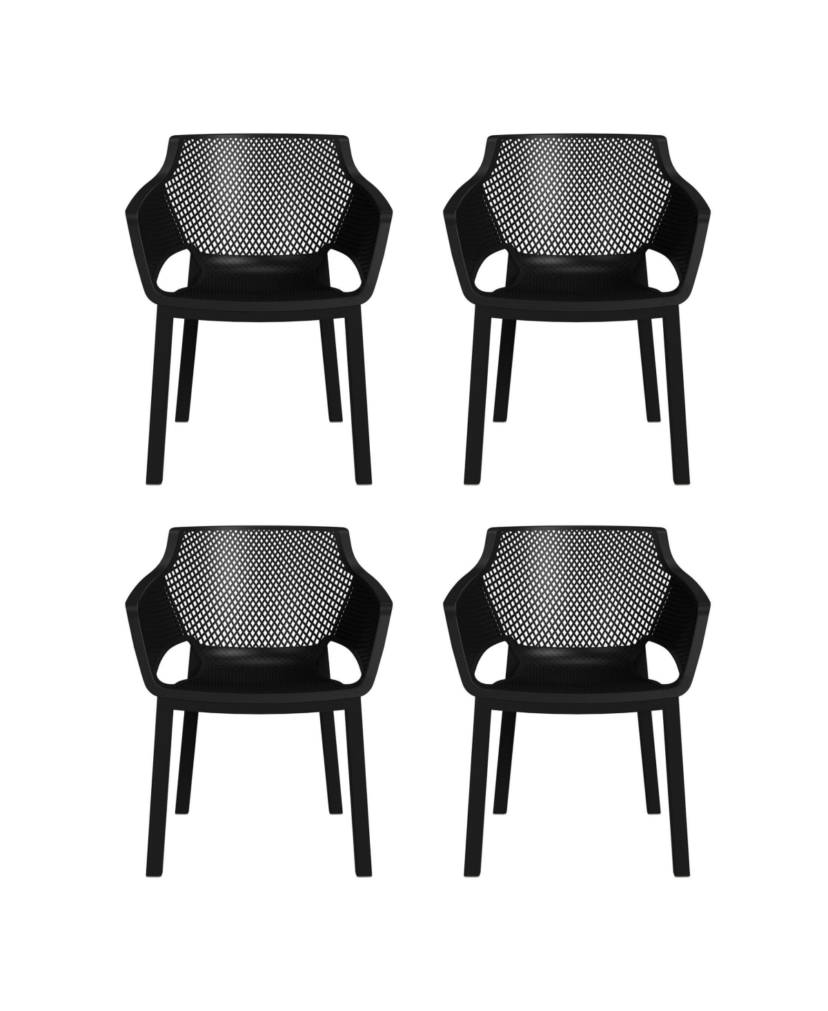 Click here for WestinTrends Outdoor Modern Stackable Plastic Resi... prices