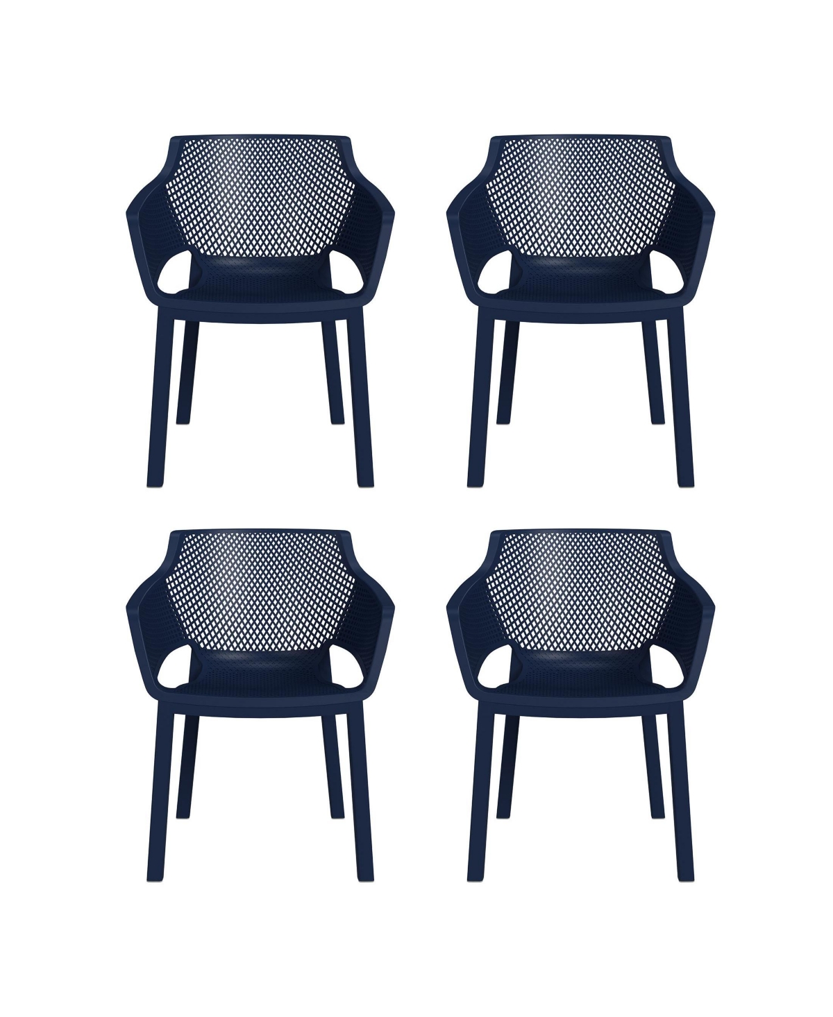 Click here for WestinTrends Outdoor Modern Stackable Plastic Resi... prices
