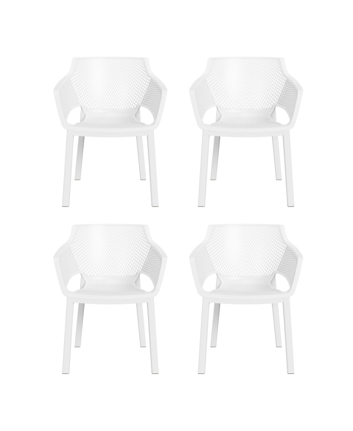 Click here for WestinTrends Outdoor Modern Stackable Plastic Resi... prices