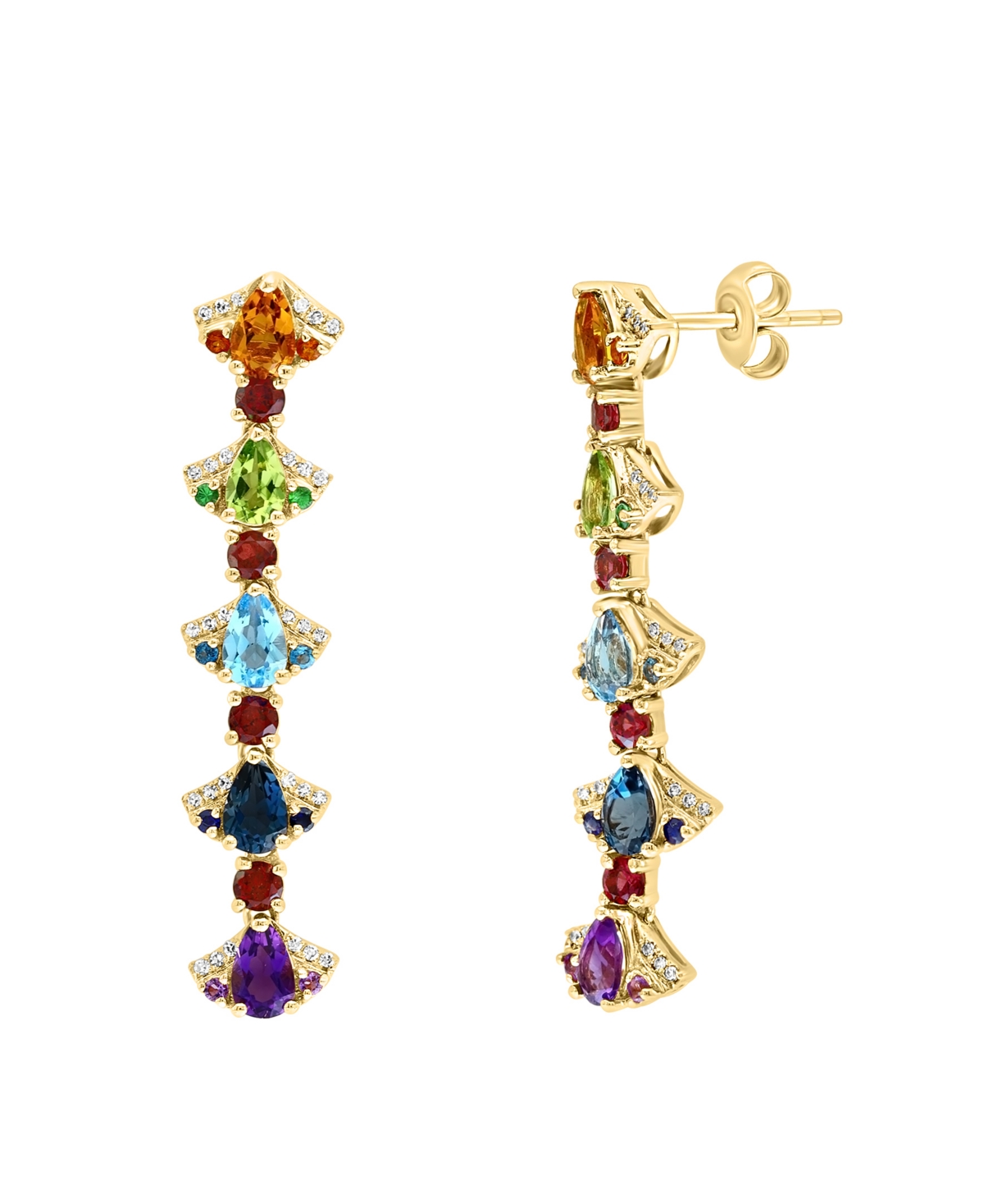 Click here for Lali Jewels Multi-Gemstone (3.09 ct. t.w.) Earring... prices