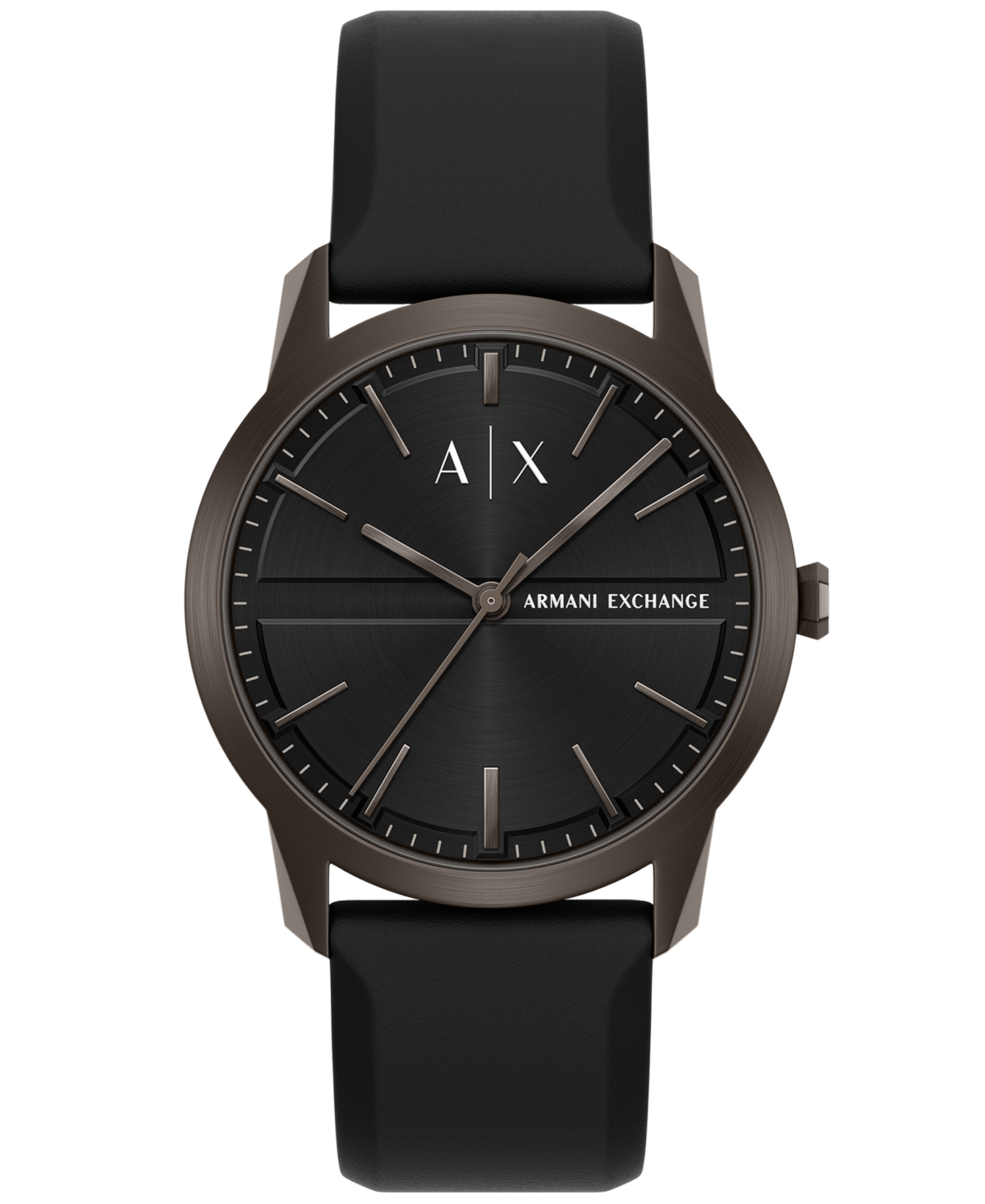 Click here for Armani Exchange Mens Quartz Three Hand Black Silic... prices