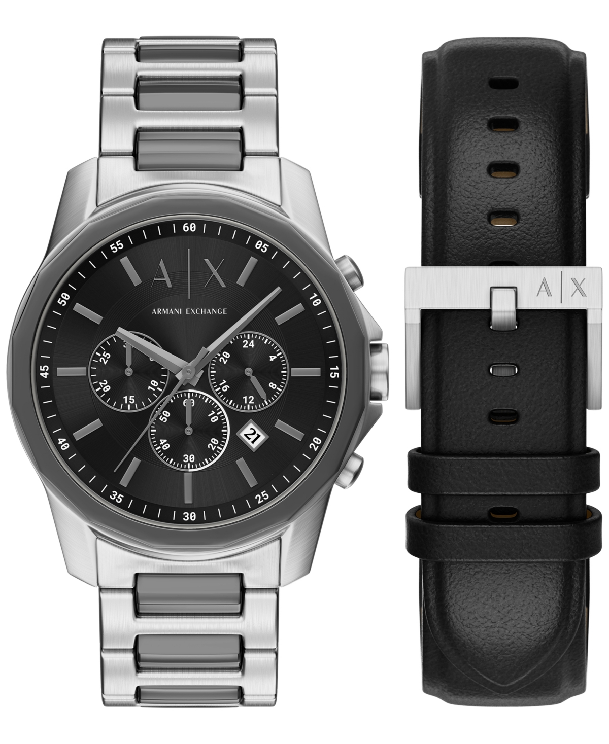 Click here for Armani Exchange Mens Quartz Chronograph Two-Tone S... prices