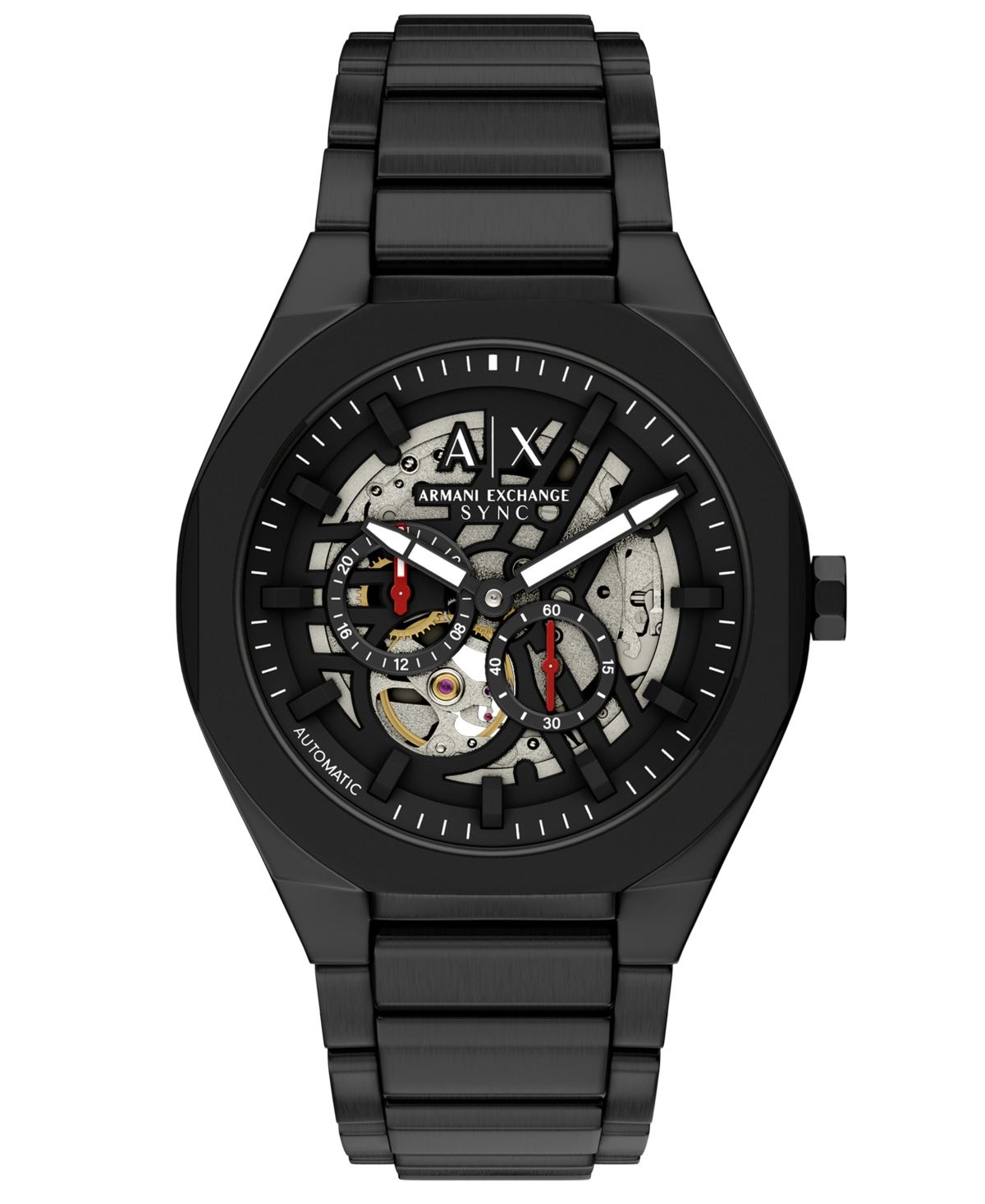 Click here for Armani Exchange Mens Sync Automatic Black Stainles... prices