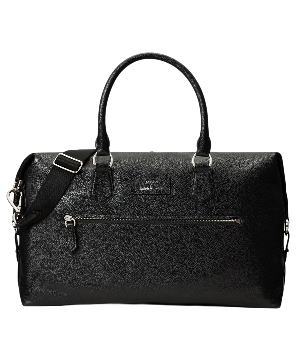 Click here for Polo Ralph Lauren Mens Pebbled Leather Duffel - Bl... prices