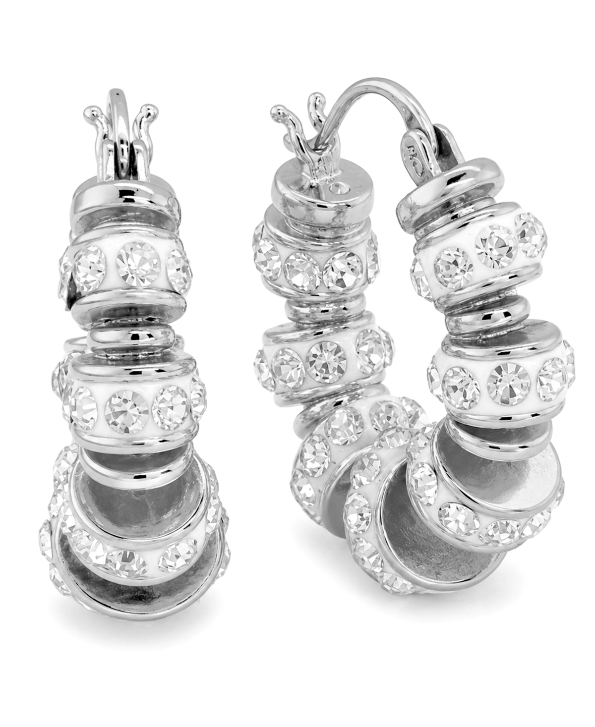 Click here for And Now This Clear Crystal Click Top Hoop Earrings... prices