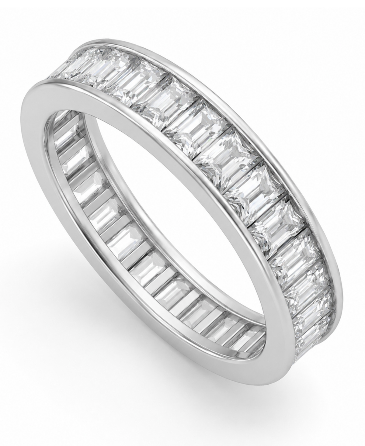 Click here for And Now This Cubic Zirconia Silver Plated Band Rin... prices
