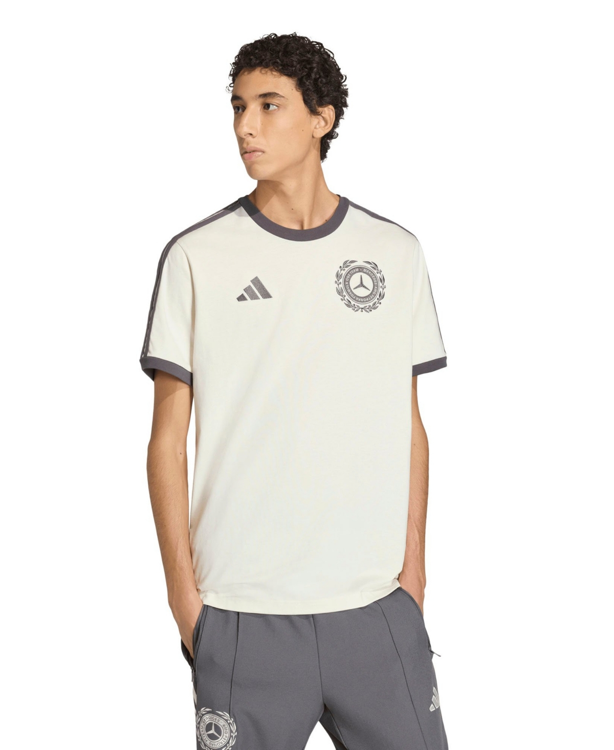 Click here for Adidas Mens Cream Mercedes-amg Petronas F1 Team Si... prices