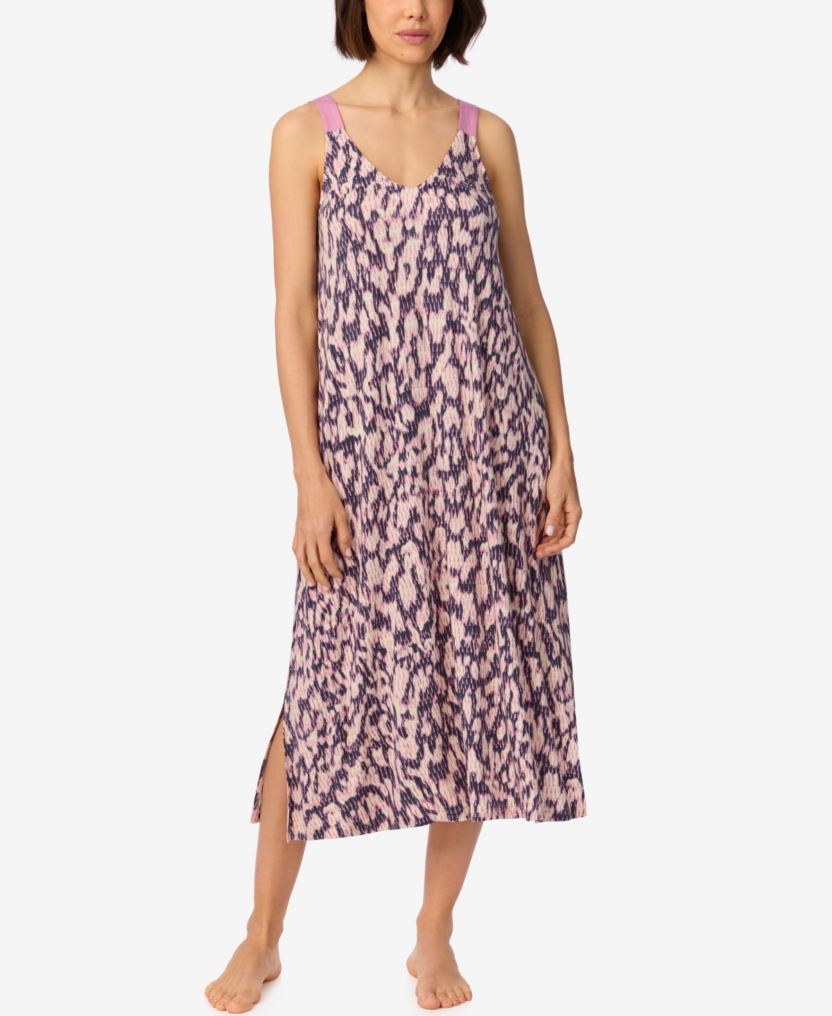 Click here for Dkny Womens V-Neck Sleeveless Animal-Print Chemise... prices