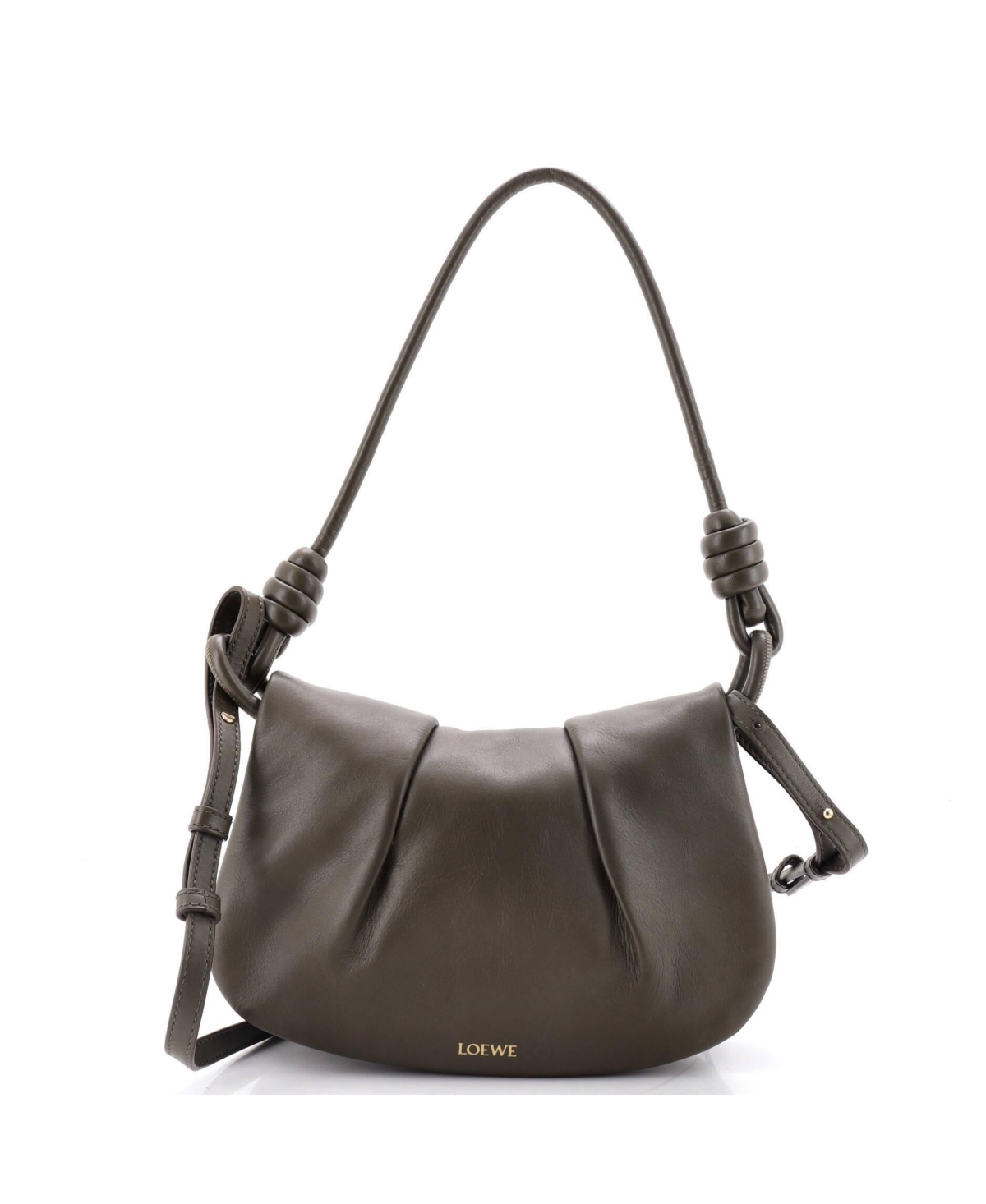 Click here for Pre-Owned Loewe Paseo Shoulder Bag Leather - Green prices