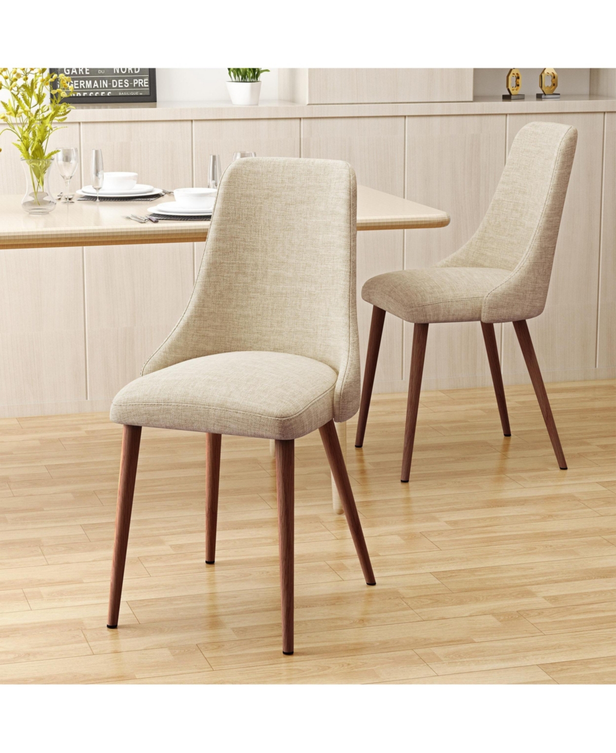 Click here for Flynama Set of 2 Polyester Fabric Wood Frame Iron... prices