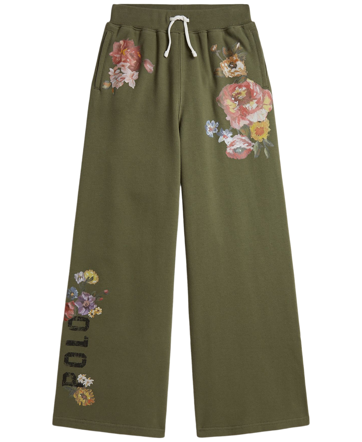Click here for Polo Ralph Lauren Girls 7-16 Floral Wide-Leg Fleec... prices