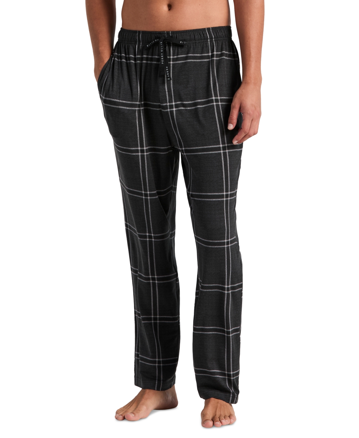 Click here for Perry Ellis Portfolio Mens Deluxe Touch Plaid Slee... prices