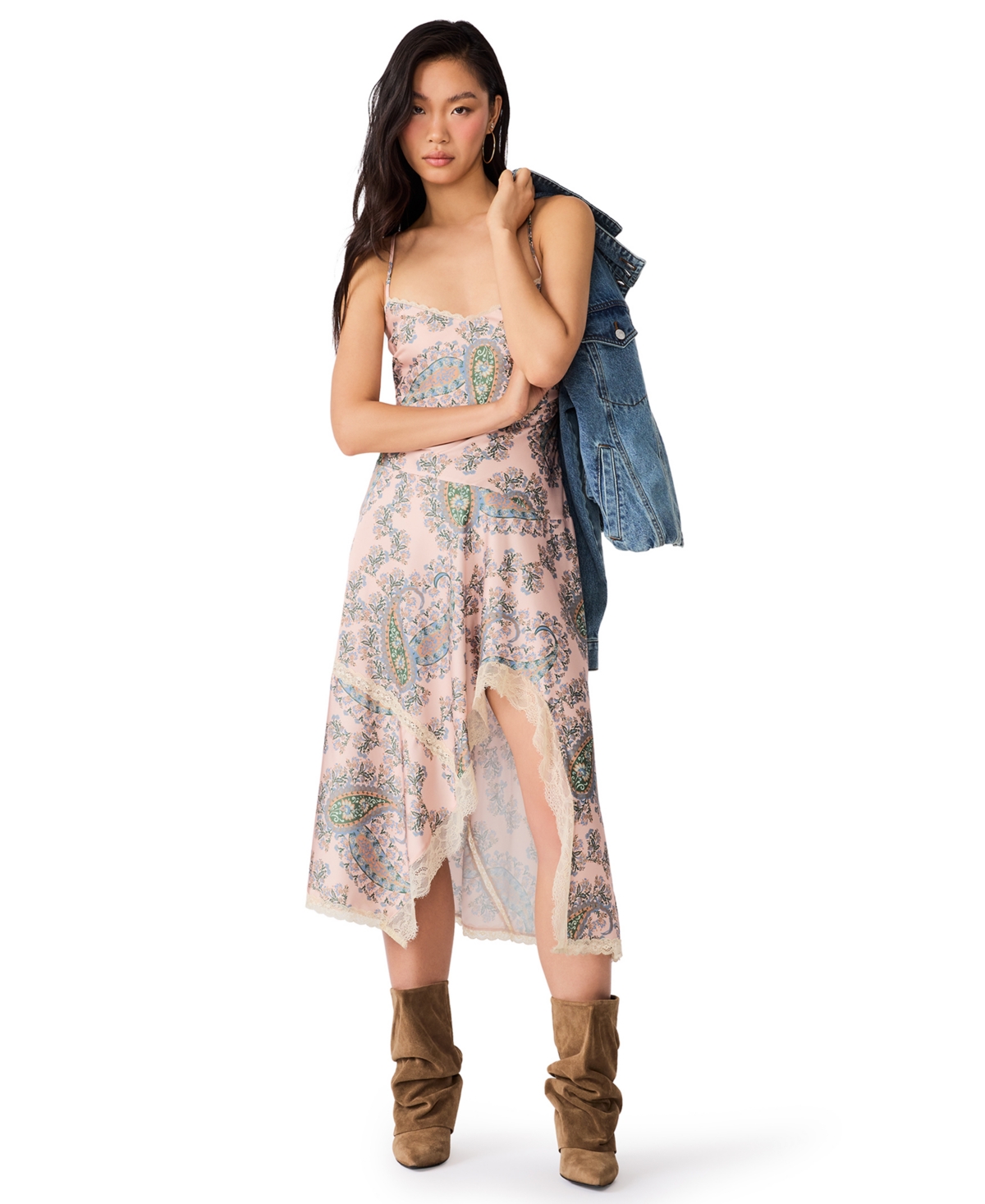 Click here for Steve Madden Womens Kamrynn High-Low Paisley-Print... prices