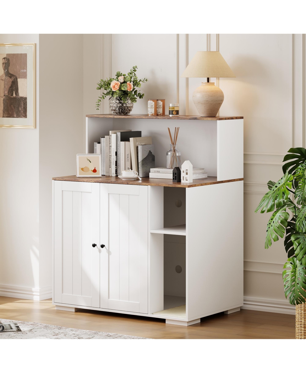Click here for homfan Dog-Proof Cat Litter Box Enclosure â Extr... prices