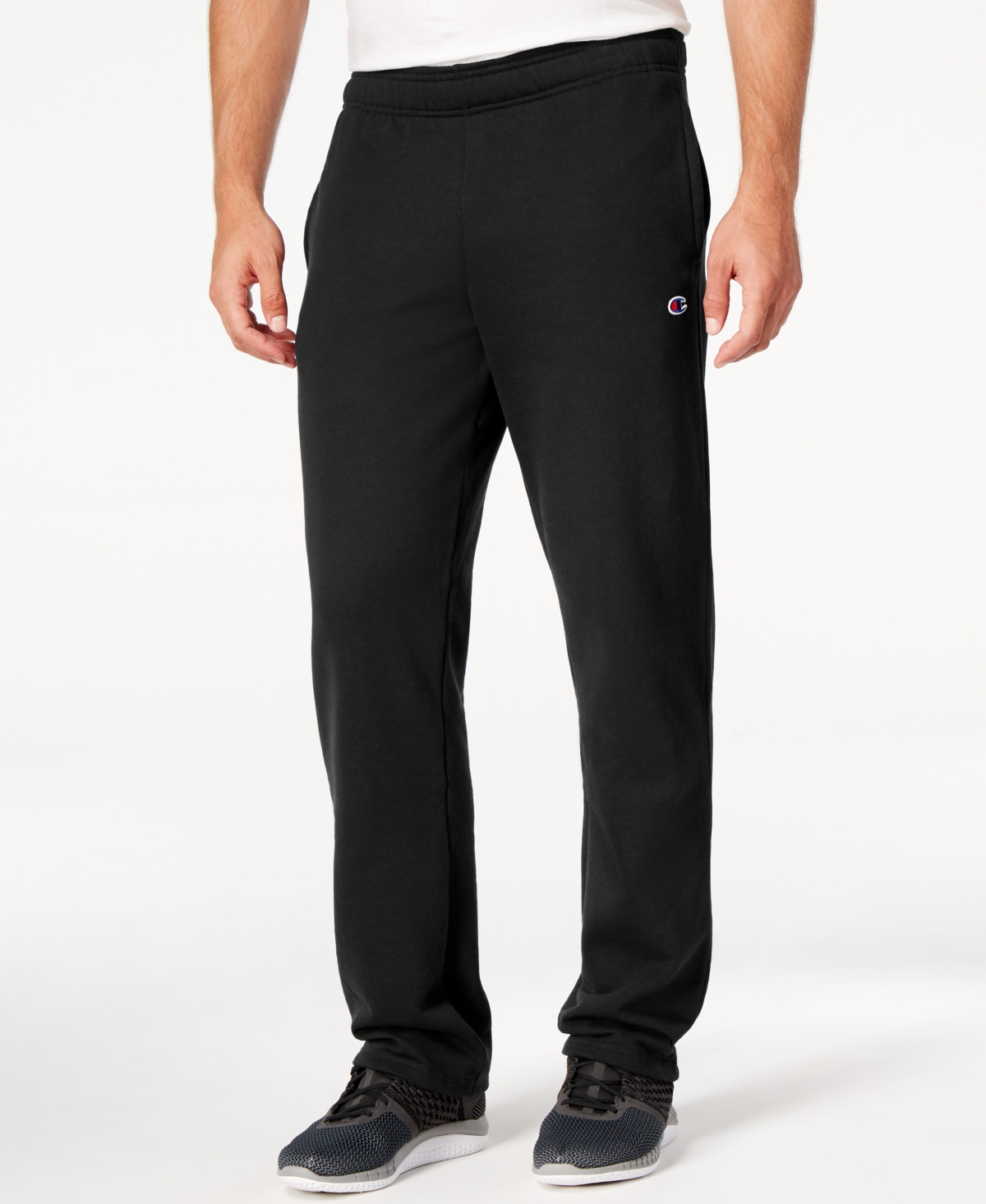 Champion Mens Powerblend Fleece Pants - Black